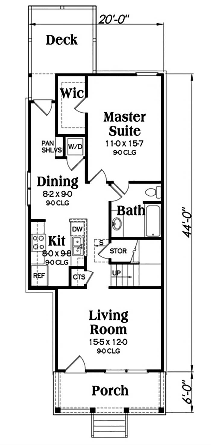 3 Story Craftsman House Plan Floor Plan