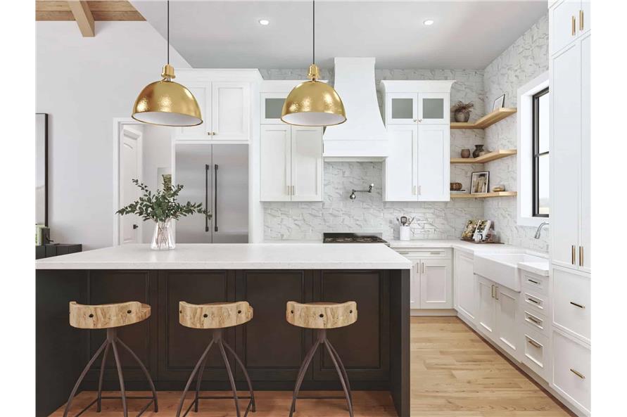 Modern Farmhouse Home Plan - 3 Bed, 2.5 Bath, 1849 Sq Ft - #106-1347