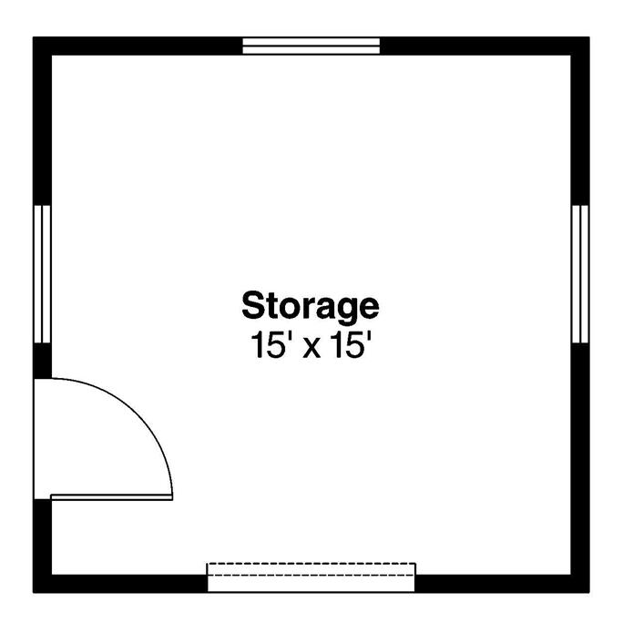 Craftsman Storage Shed with 256 Sq Ft | Plan #108-1073