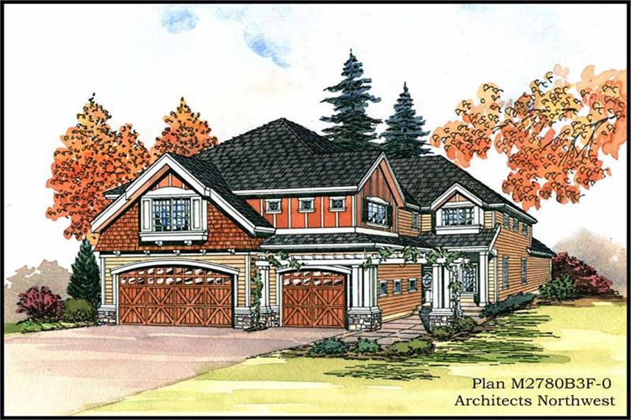 Craftsman - Shingle Home with 4 Bedrms, 2805 Sq Ft | Plan #115-1230