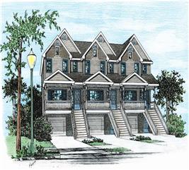 Multi-Unit House - Plan #120-2679: 2 Bedrm, 1399 Sq Ft Per Unit Home