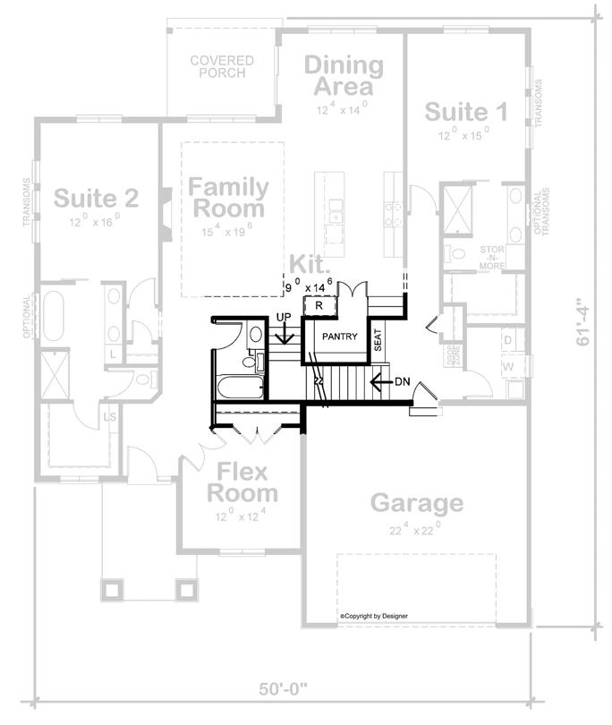Modern Prairie Floor Plan - 2 Bedrms, 3 Baths - 2249 Sq Ft - #120-2742