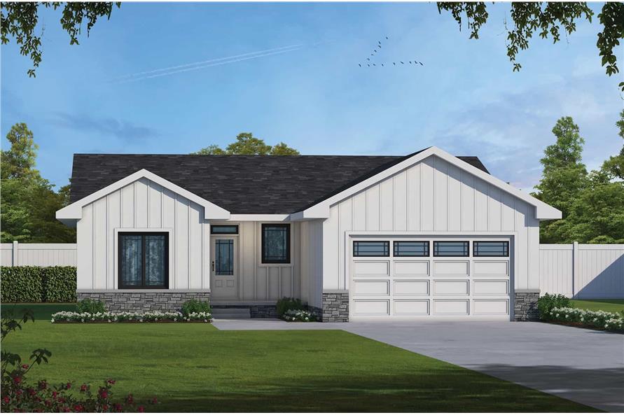 Ranch Home Plan - 3 Bedrms, 3 Baths - 1872 Sq Ft - #120-2747