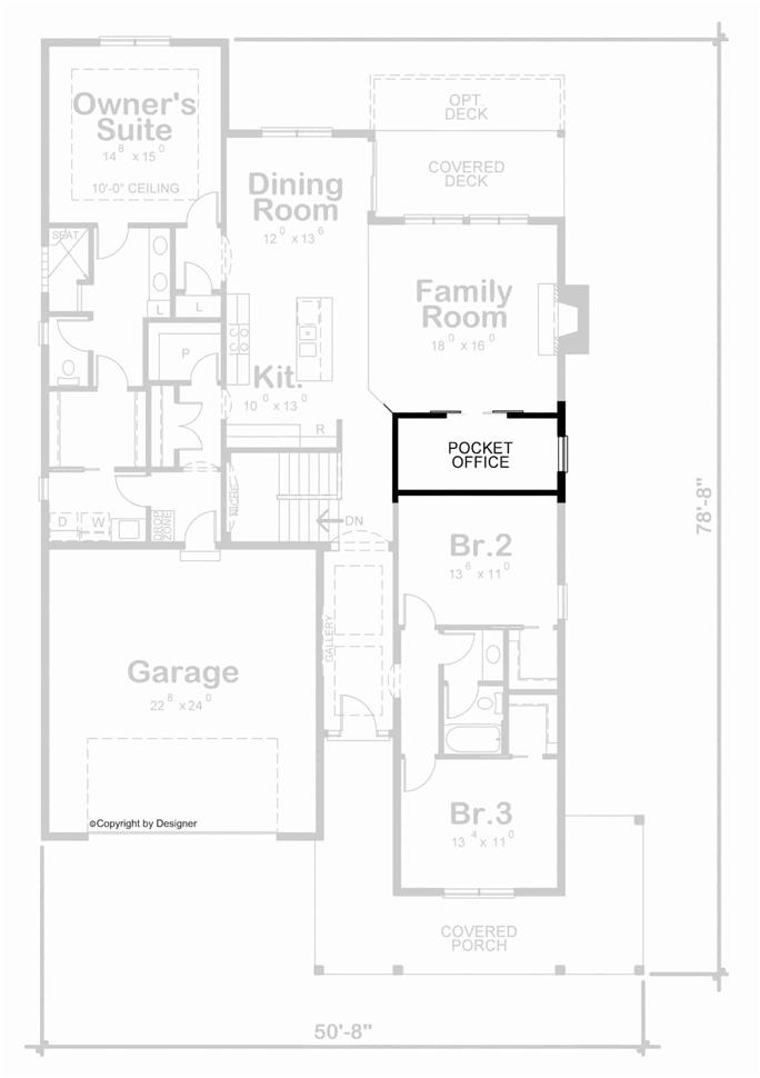 Country Home Plan - 3 Bedrms, 2 Baths - 2071 Sq Ft - #120-2782