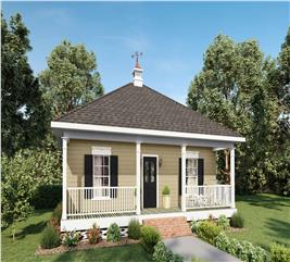720 Sq Ft House Plan, Ranch with 2 Bedrooms - #138-1022