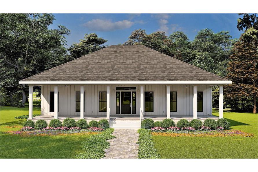 Country Home Plan - 3 Bedrms, 2 Baths - 1860 Sq Ft - #123-1129