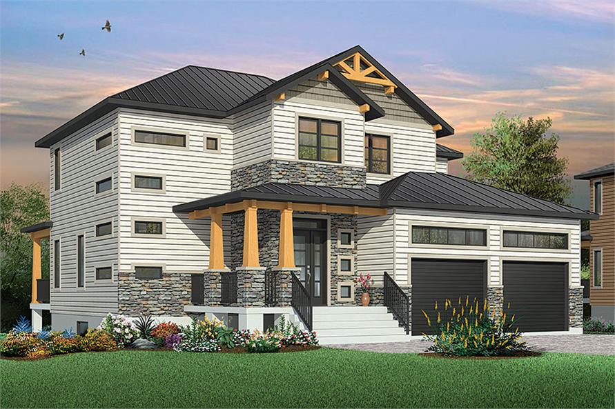 4 Bedrm, 2050 Sq Ft Craftsman House Plan #126-1880