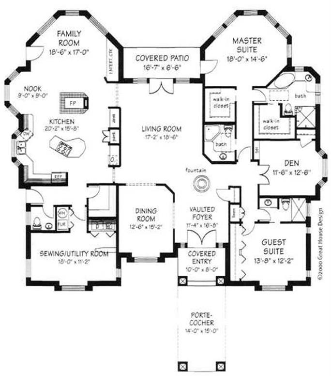 Old Ranch House Plans Cinder Block Concrete House Plans | Sater Design