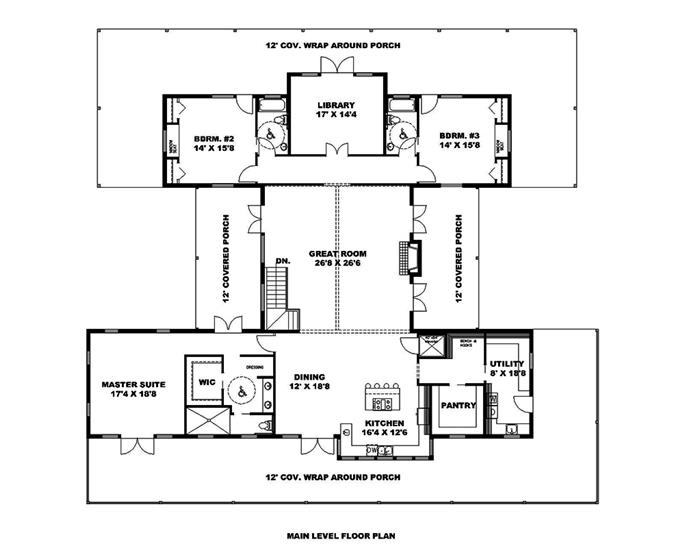 Contemporary Home - 4 Bdrm, 4 Bath, 5987 Sq Ft - Plan #132-1691