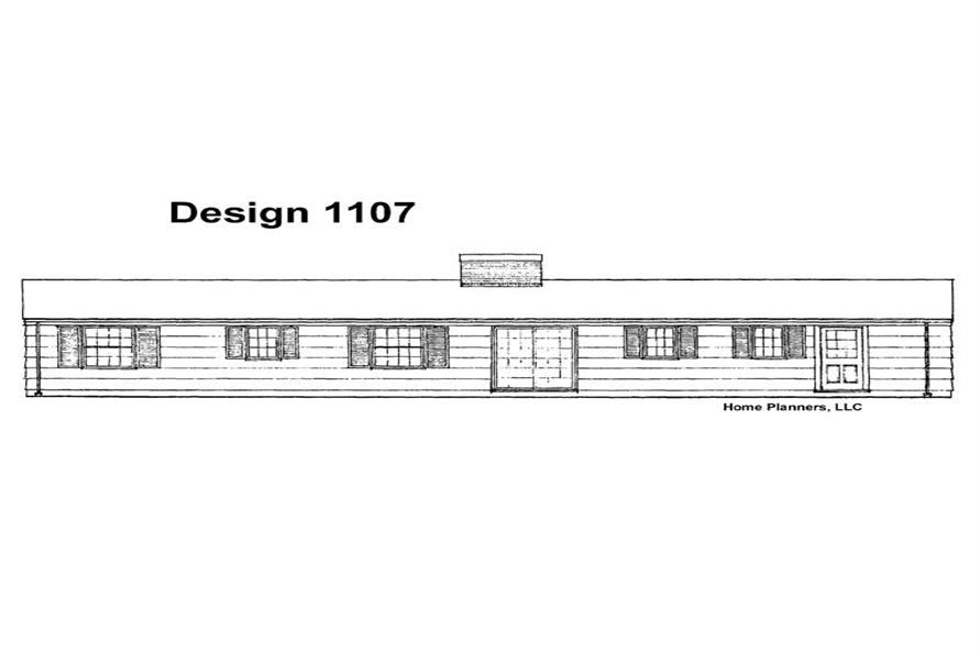 House Plans - Home Design HW-1107 # 17109