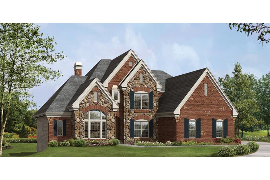 European House Plan #138-1216: 4 Bedrm, 4409 Sq Ft Home | ThePlanCollection