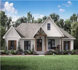 Traditional Country Home Floor Plan – Four Bedrooms | Plan #142-1005