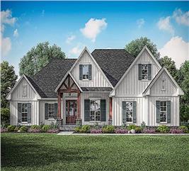 Colonial Ranch House Plan: 3 Bdrm, 2097 Sq Ft | The Plan Collection