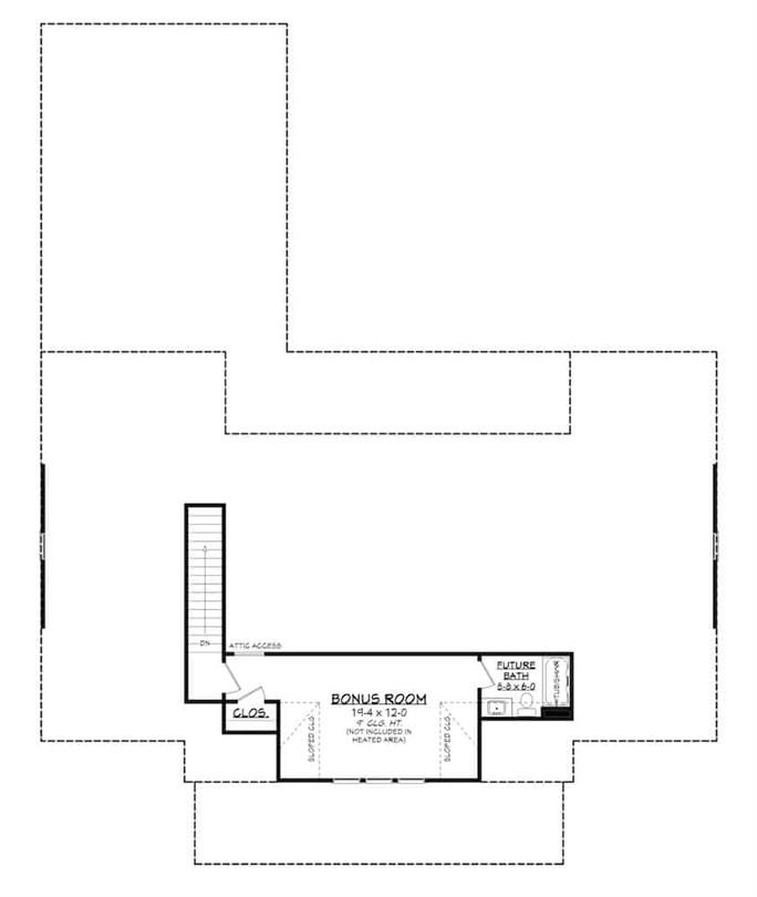 Farmhouse Home - 4 Bedrms, 3 Baths - 2390 Sq Ft - Plan #142-1231