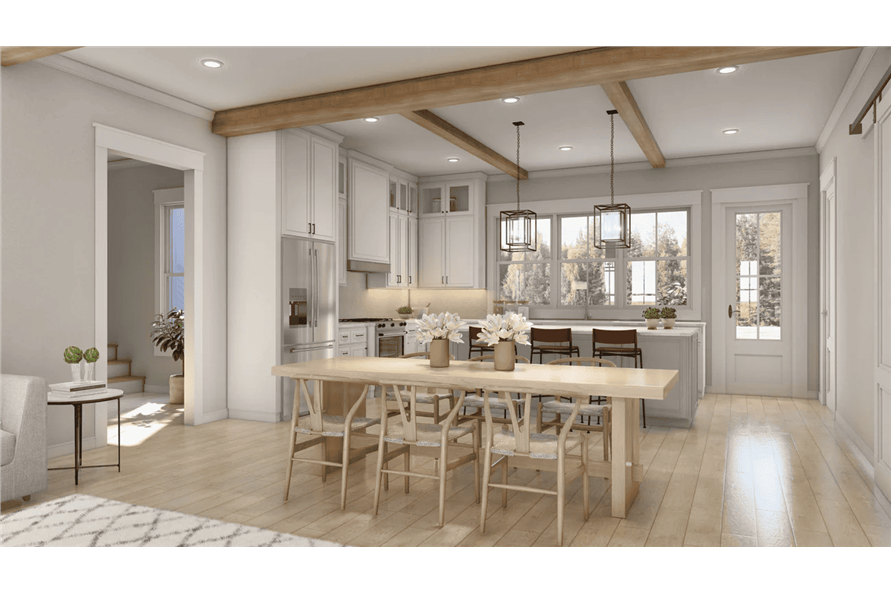 Small Modern Farmhouse - 2 Bedrms, 2 Baths - 1448 Sq Ft - Plan #142-1265