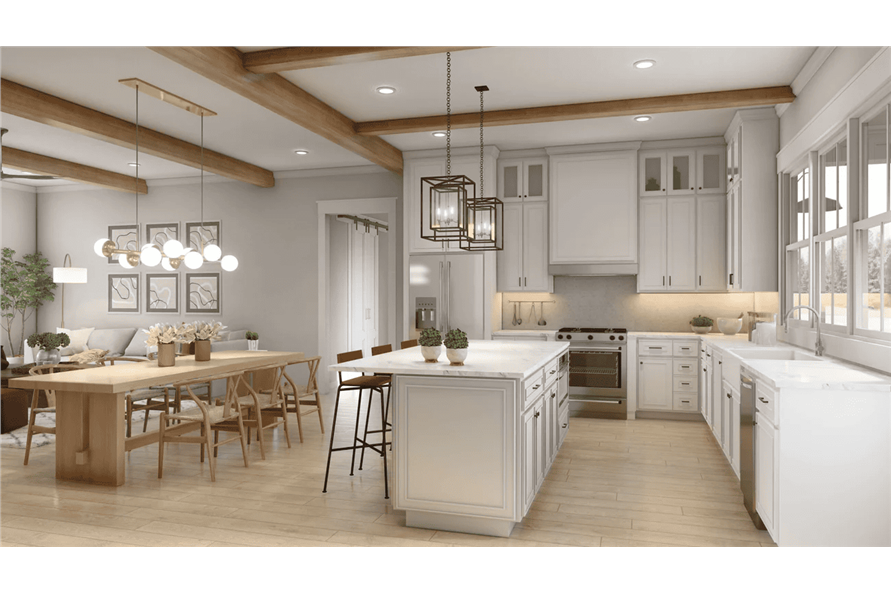 Small Modern Farmhouse - 2 Bedrms, 2 Baths - 1448 Sq Ft - Plan #142-1265