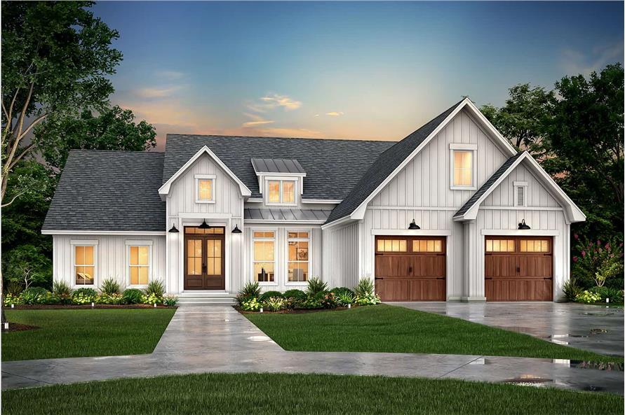 Contemporary Home Plan - 4 Bedrms, 3.5 Baths - 2658 Sq Ft - #142-1444