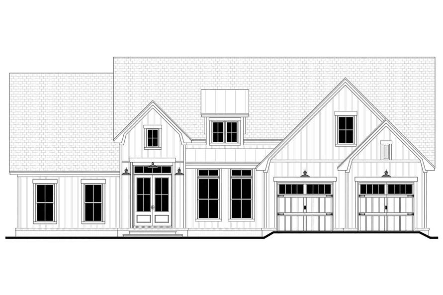 Contemporary Home Plan - 4 Bedrms, 3.5 Baths - 2658 Sq Ft - #142-1444