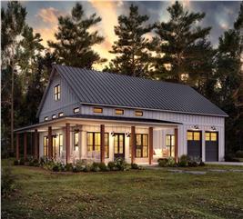 Barndominium House Plan - 4 Bedrms, 3 Baths - 2500 Sq Ft - #142-1491