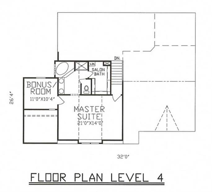 Multi-Level Floor Plan - 4 Bedrms, 2 Baths - 2649 Sq Ft - #147-1062