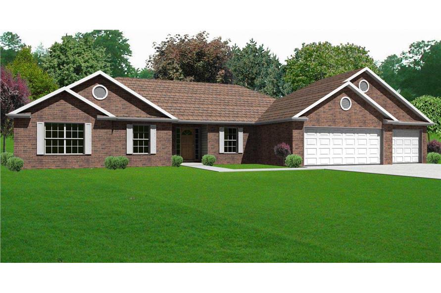 Ranch House Plans Front Elevations