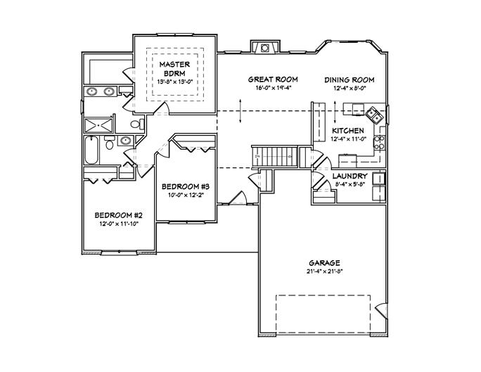 Traditional Ranch House Plans - Home Design mas1058