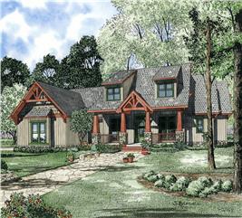 Traditional Country Home Floor Plan – Four Bedrooms | Plan #142-1005