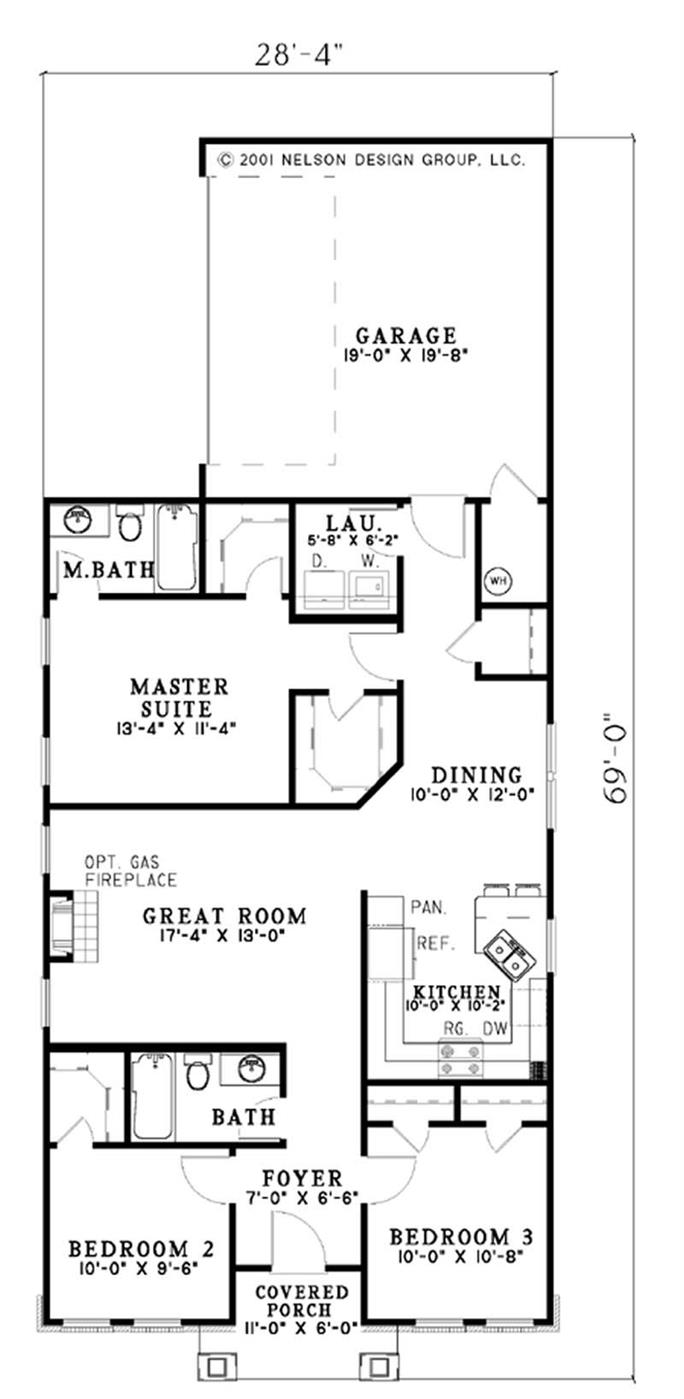 Small, Arts and Crafts House Plans - Home Design NDG626 # 4062
