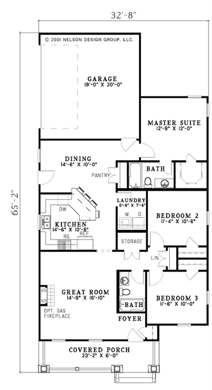 Small, Arts and Crafts House Plans - Home Design NDG628 # 4060