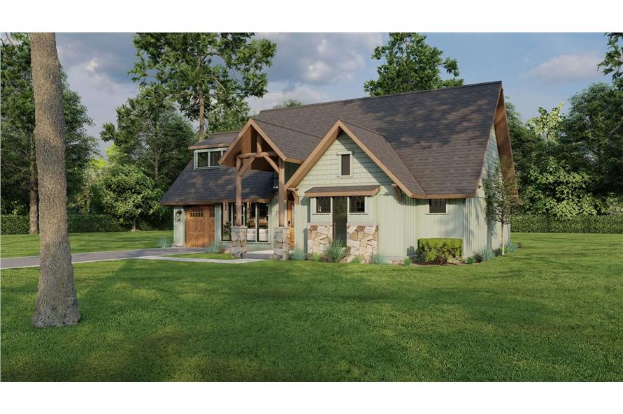 Vacation Cabin House Plan - 3 Bed, 1.5 Bath, 1212 Sq Ft - #153-1718