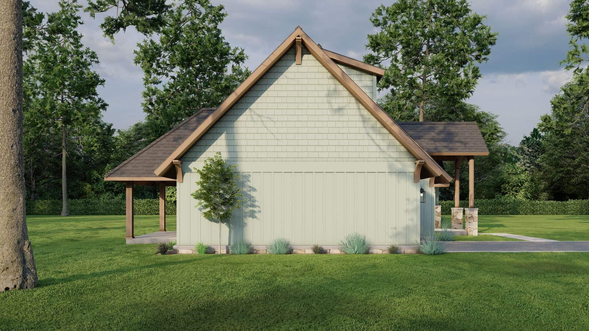 Vacation Cabin House Plan - 3 Bed, 1.5 Bath, 1212 Sq Ft - #153-1718