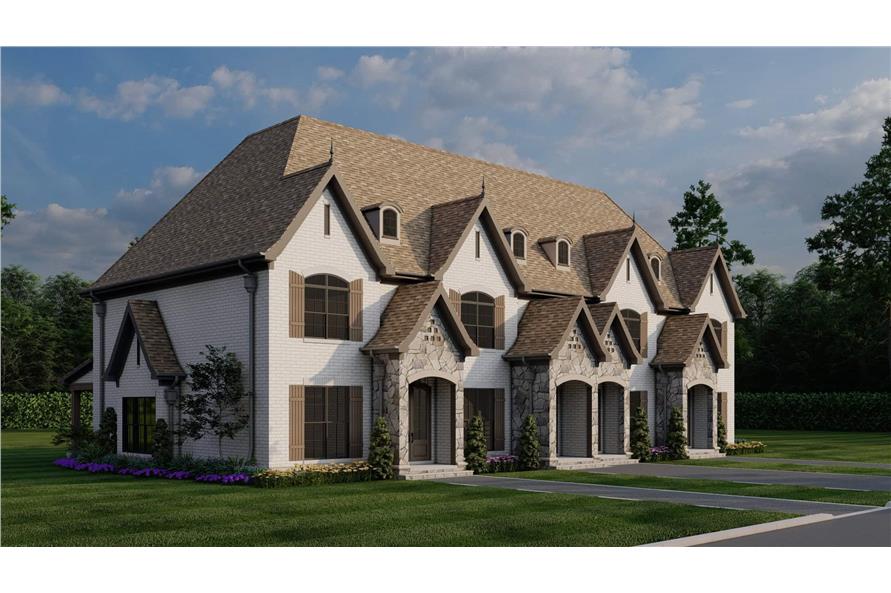 House Plan #153-1997: 4-Units - 2 Bdrm, 1,510 Sq Ft Multi-Unit Home ...