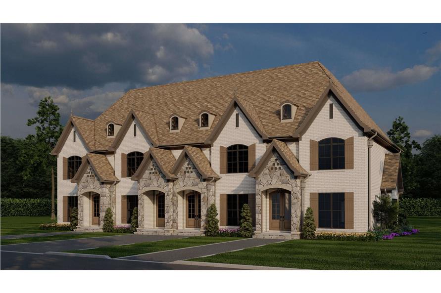 House Plan #153-1997: 4-Units - 2 Bdrm, 1,510 Sq Ft Multi-Unit Home ...