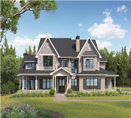 Contemporary Home Plan - 6 Bedrms, 6.5 Baths - 6535 Sq Ft - #161-1171