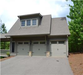 Garage House Plan - 878 Sq Ft Garage, 487 Sq Ft Office- #163-1077