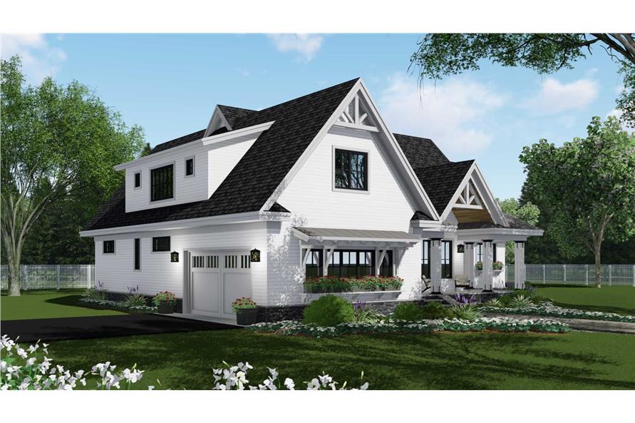 Transitional House Plan - 4 Bedrms, 3.5 Baths - 2751 Sq Ft - #165-1164