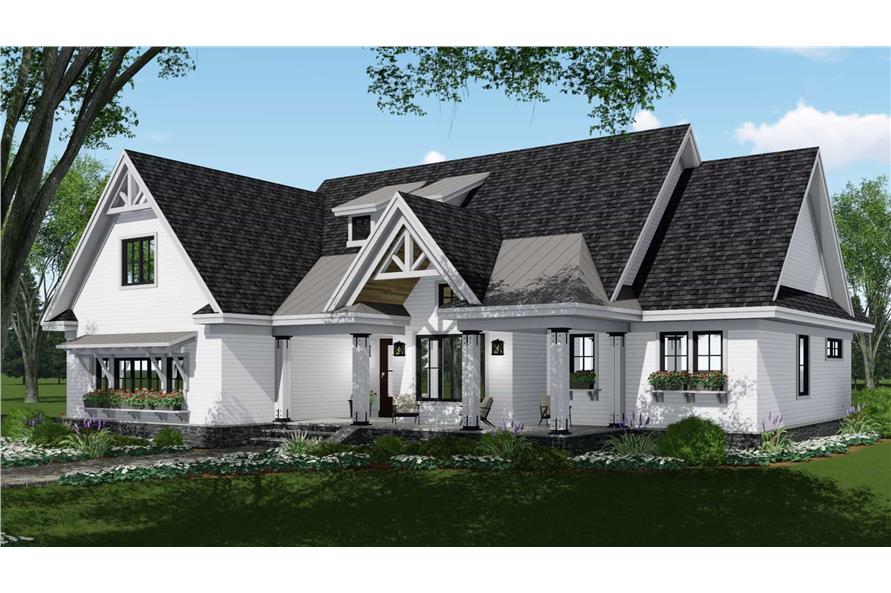 Transitional House Plan - 4 Bedrms, 3.5 Baths - 2751 Sq Ft - #165-1164