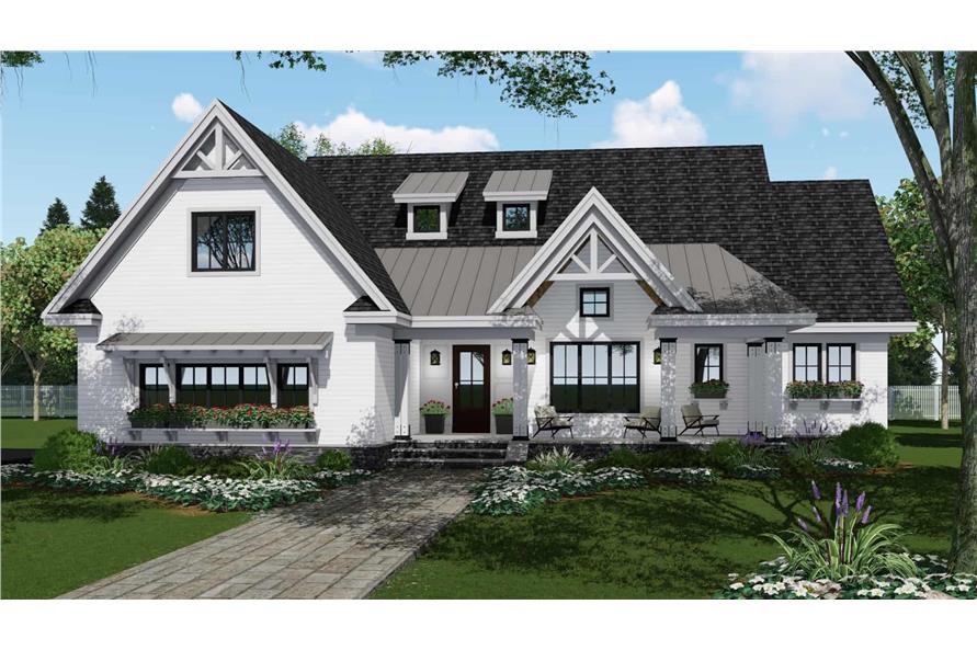 Transitional House Plan - 4 Bedrms, 3.5 Baths - 2751 Sq Ft - #165-1164