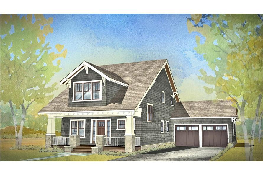 Craftsman Bungalow Floor Plan - 4 Bed, 3.5 Bath, 4026 Sq Ft, #168-1145