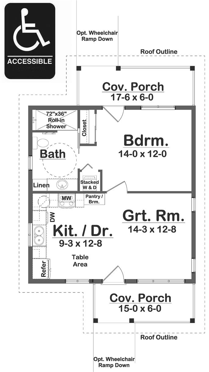 Handicap House Plans See Handicap Accessible Single Story 4 Bedroom
