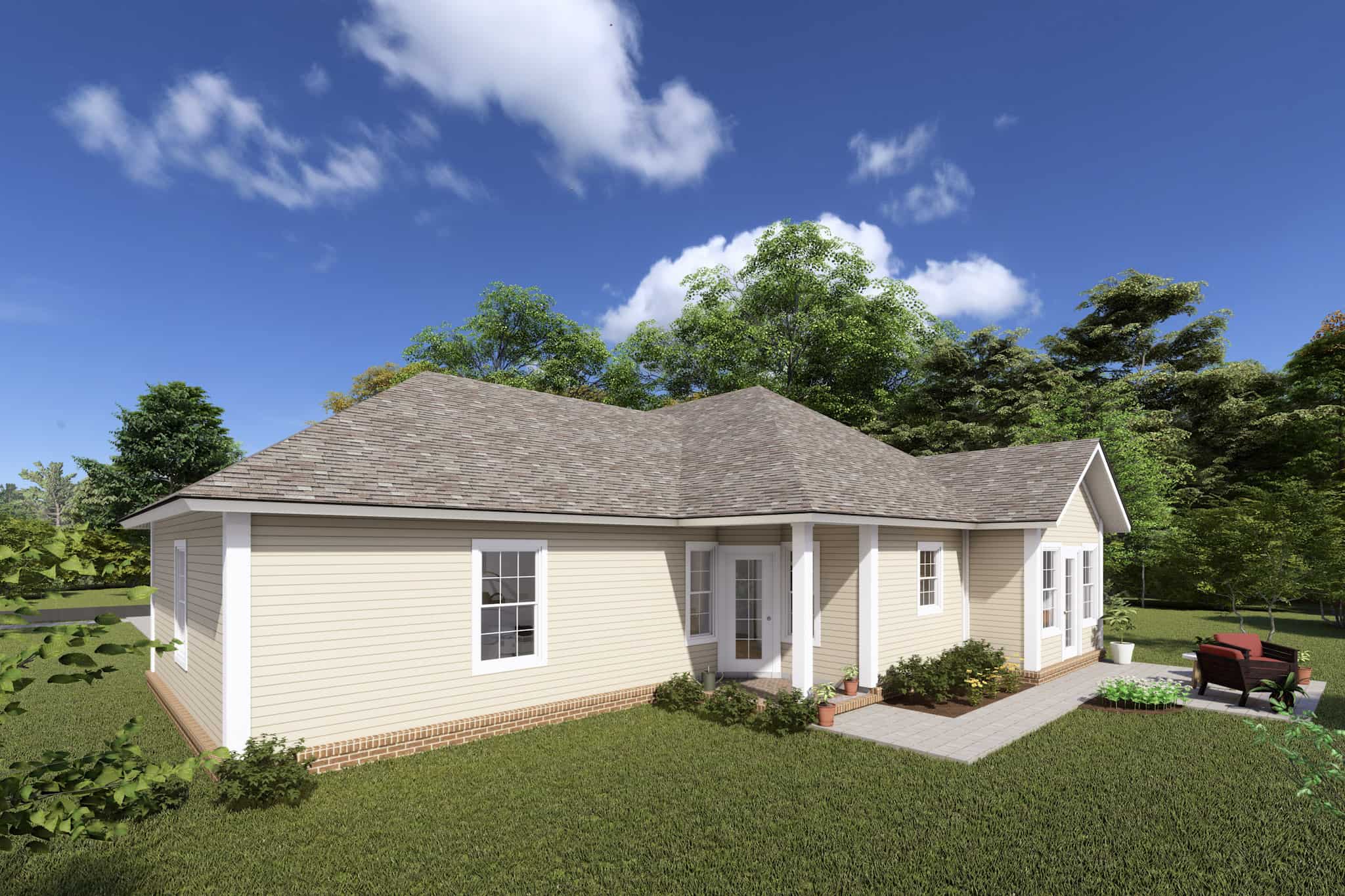 Cottage Home Plan - 3 Bedrms, 2 Baths - 1381 Sq Ft - #178-1247