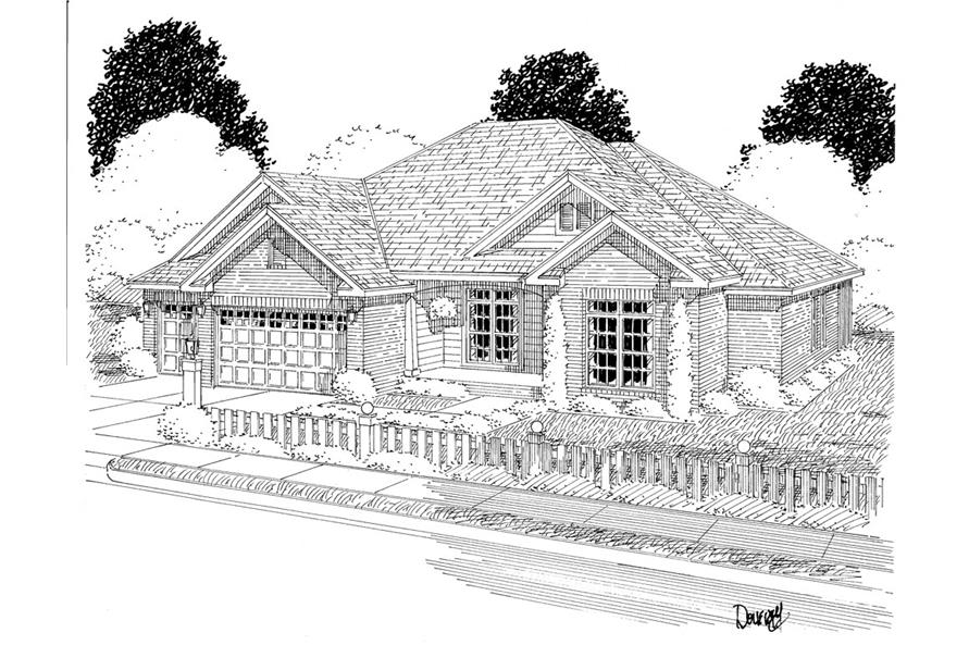 Ranch Home Plan - 3 Bedrms, 2 Baths - 1975 Sq Ft - #178-1280