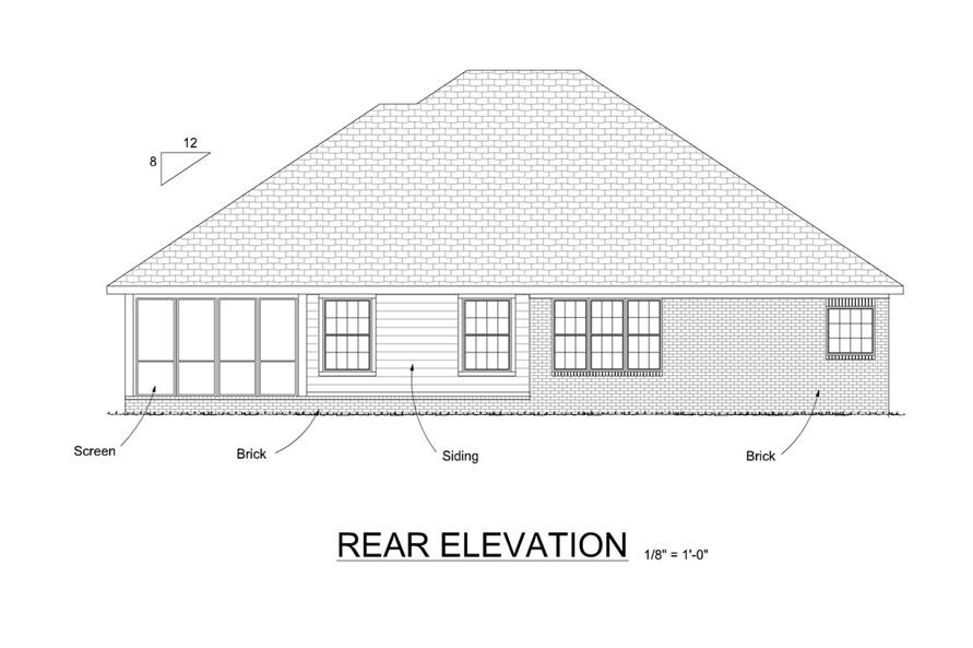 Ranch Home Plan - 3 Bedrms, 2 Baths - 1975 Sq Ft - #178-1280