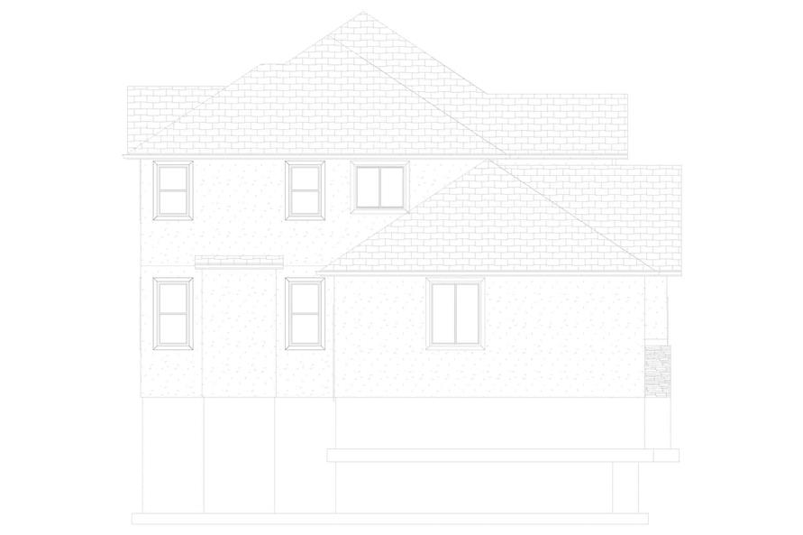 Contemporary Home Plan - 4 Bedrms, 2.5 Baths - 2857 Sq Ft - #187-1198