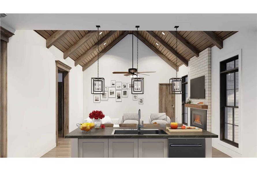 Rustic Home - 3 Bedrms, 3 Baths - 1757 Sq Ft - Plan #193-1085