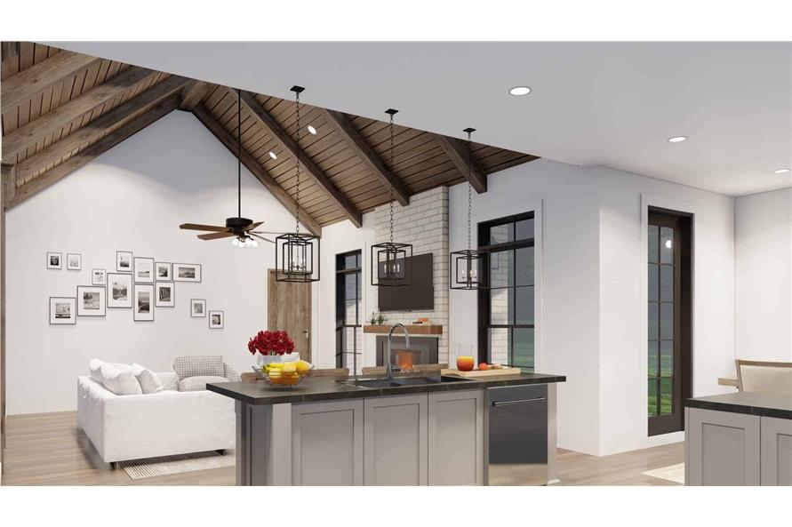 Rustic Home - 3 Bedrms, 3 Baths - 1757 Sq Ft - Plan #193-1085