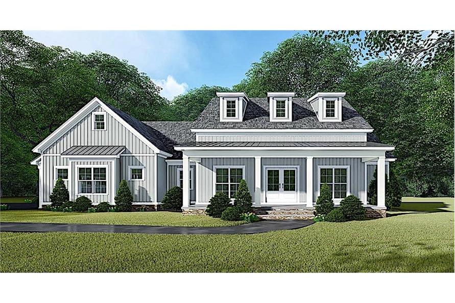 Vaulted Ceiling Farmhouse - 3 Bedrms, 2.5 Baths - 2031 Sq Ft - Plan ...