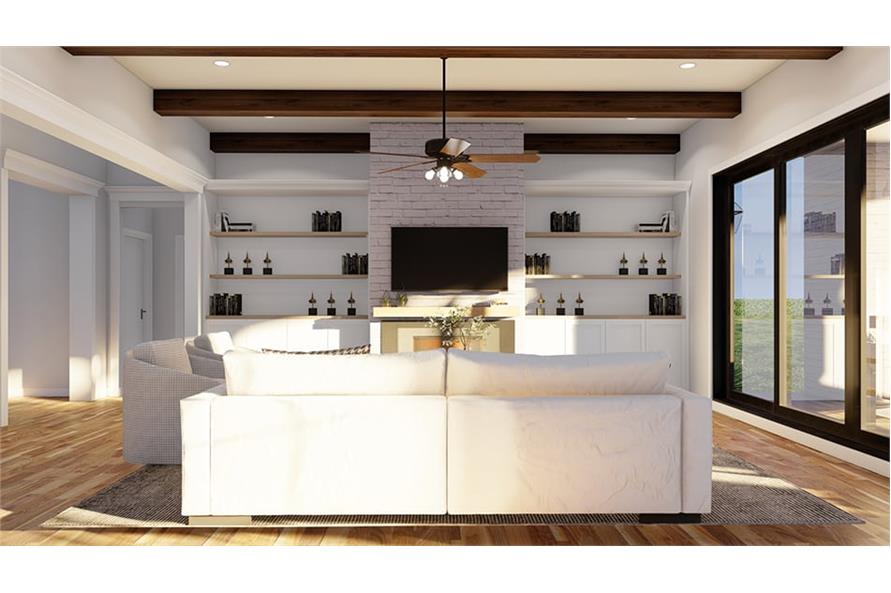 Contemporary Home Plan - 3 Bedrms, 3.5 Baths - 2998 Sq Ft - #193-1264