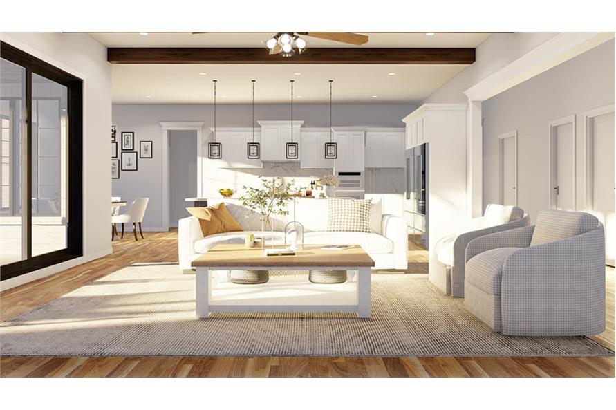 Contemporary Home Plan - 3 Bedrms, 3.5 Baths - 2998 Sq Ft - #193-1264