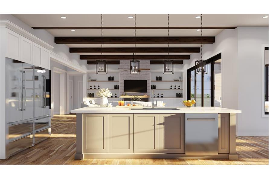 Contemporary Home Plan - 3 Bedrms, 3.5 Baths - 2998 Sq Ft - #193-1264